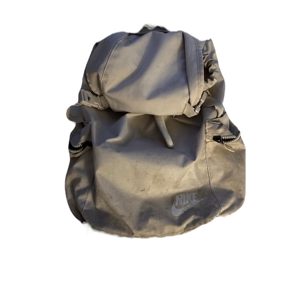 Nike | Bags | Beige Nike Large Backpack | Poshmark